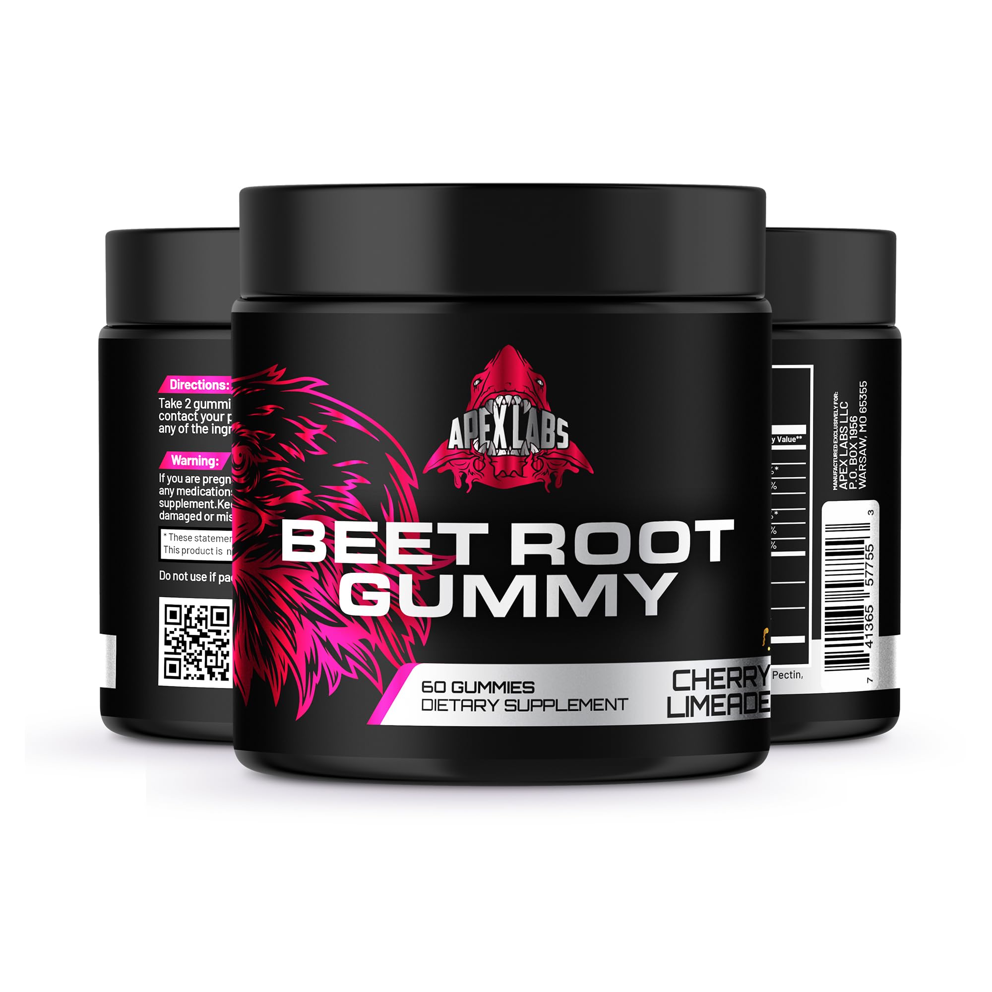Amazon.com: Apex Labs Beet Root Gummies - Super Nitric Oxide Beets ...