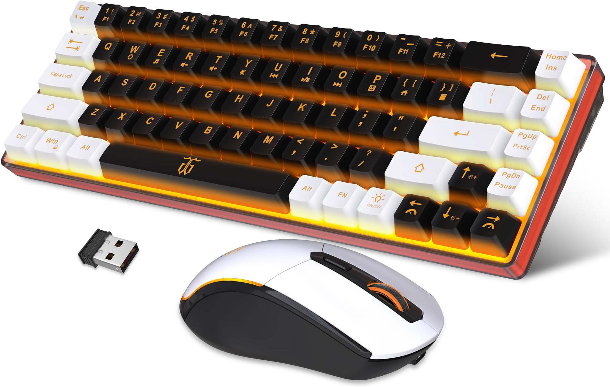 Amazon.com: ProtoArc Compact Wireless Mechanical Keyboard Mouse, KM201 ...