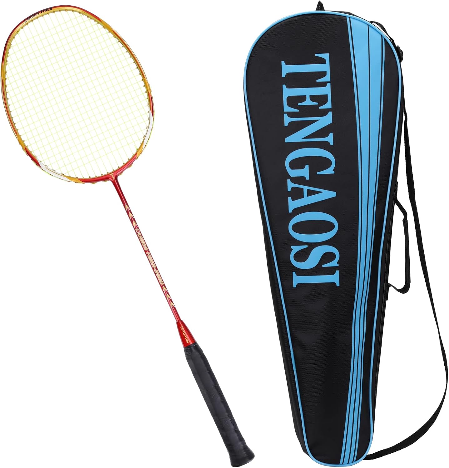 TENGAOSI- 2Pack Graphite High-Grade Badminton Racquets Lightweight ...