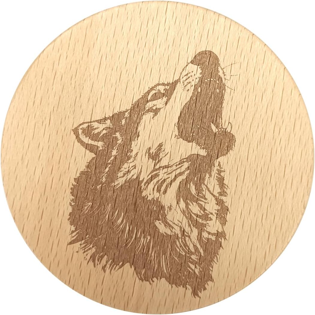 Amazon.com: Wolf Coasters for Drinks Animal Coaster for Coffee Table ...