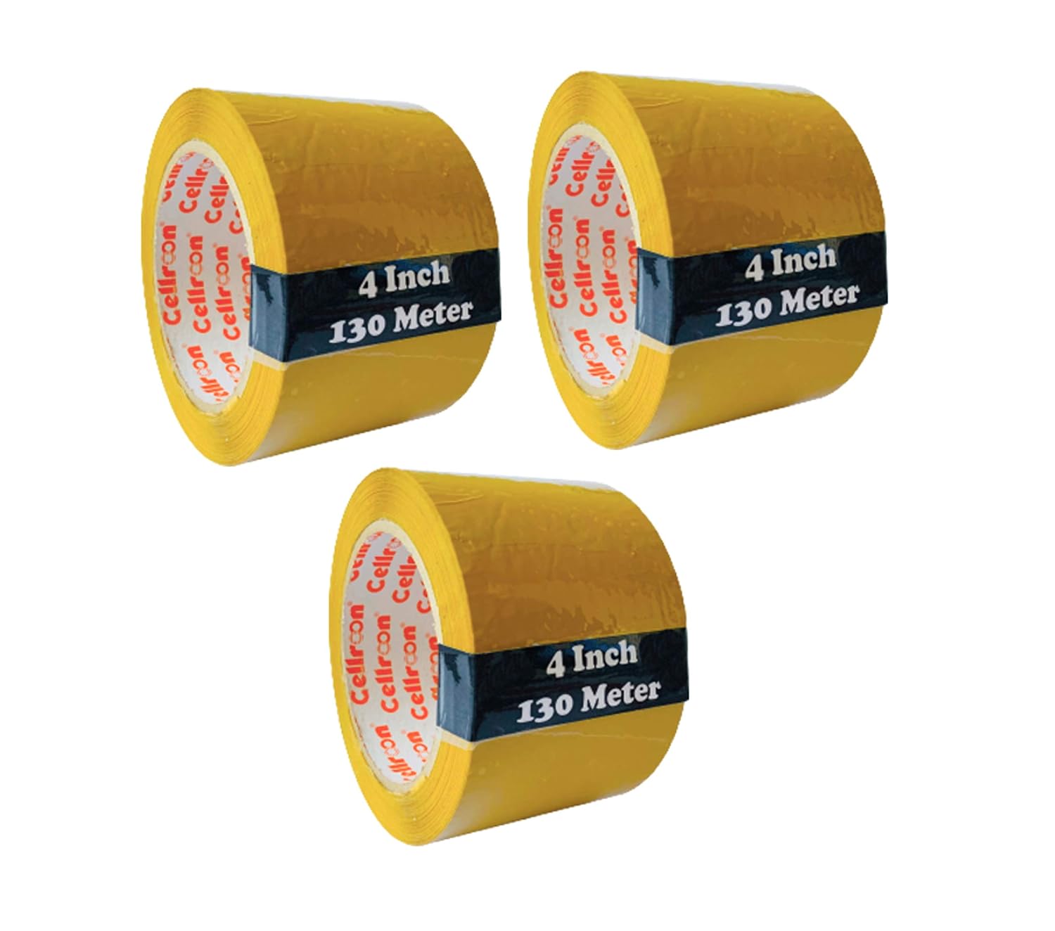 Cellroon Brown Cello Tape For Packing (4 Inch/130 Meter) Bopp Self ...