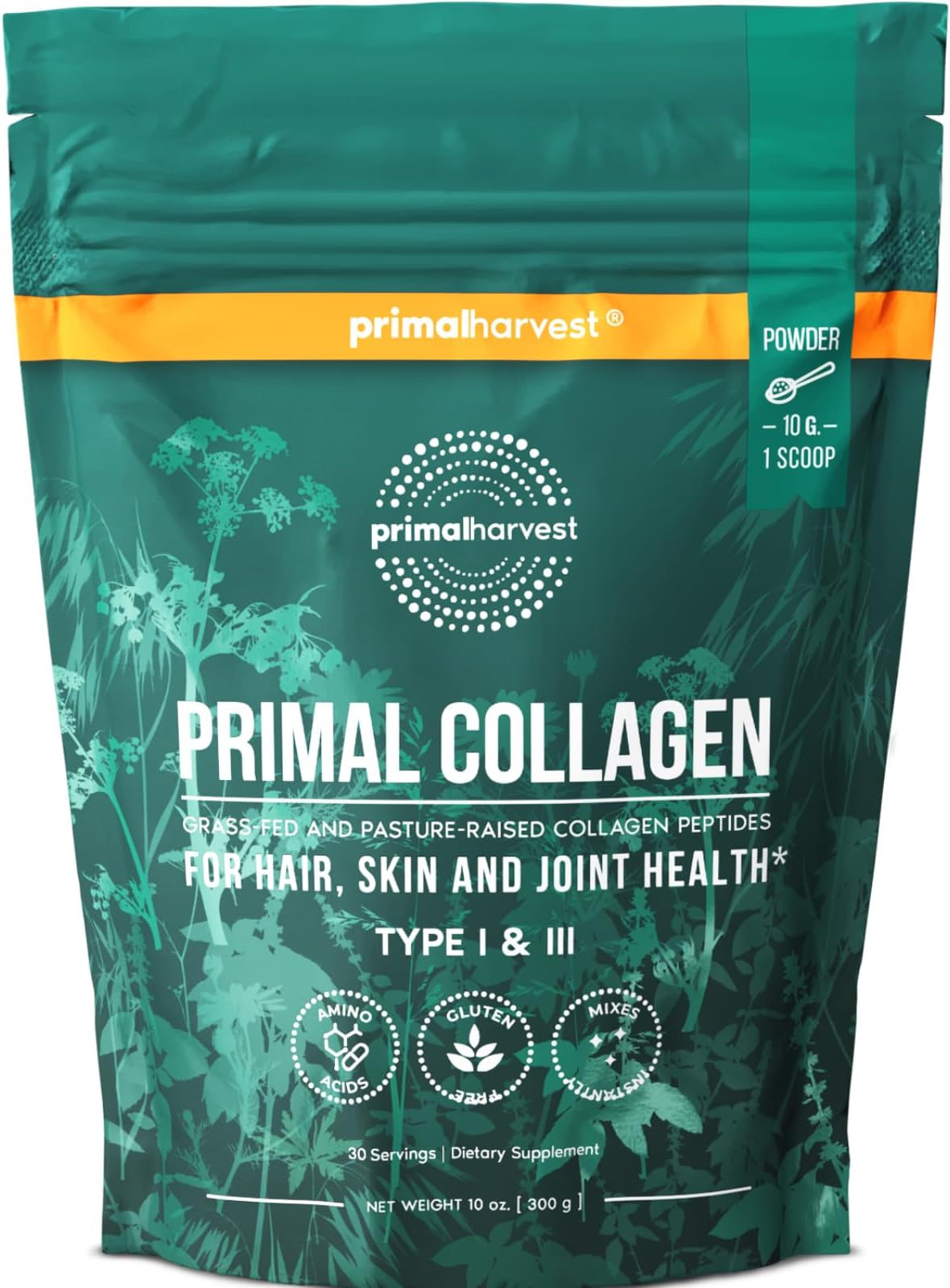 Amazon.com: Primal Harvest Collagen Powder for Women or Men Primal ...