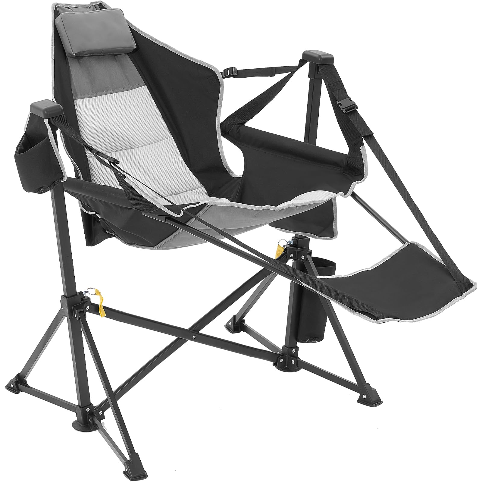 VEVOR Reclining Camping Chair, 300 lbs Load Camping Hammock Chair ...