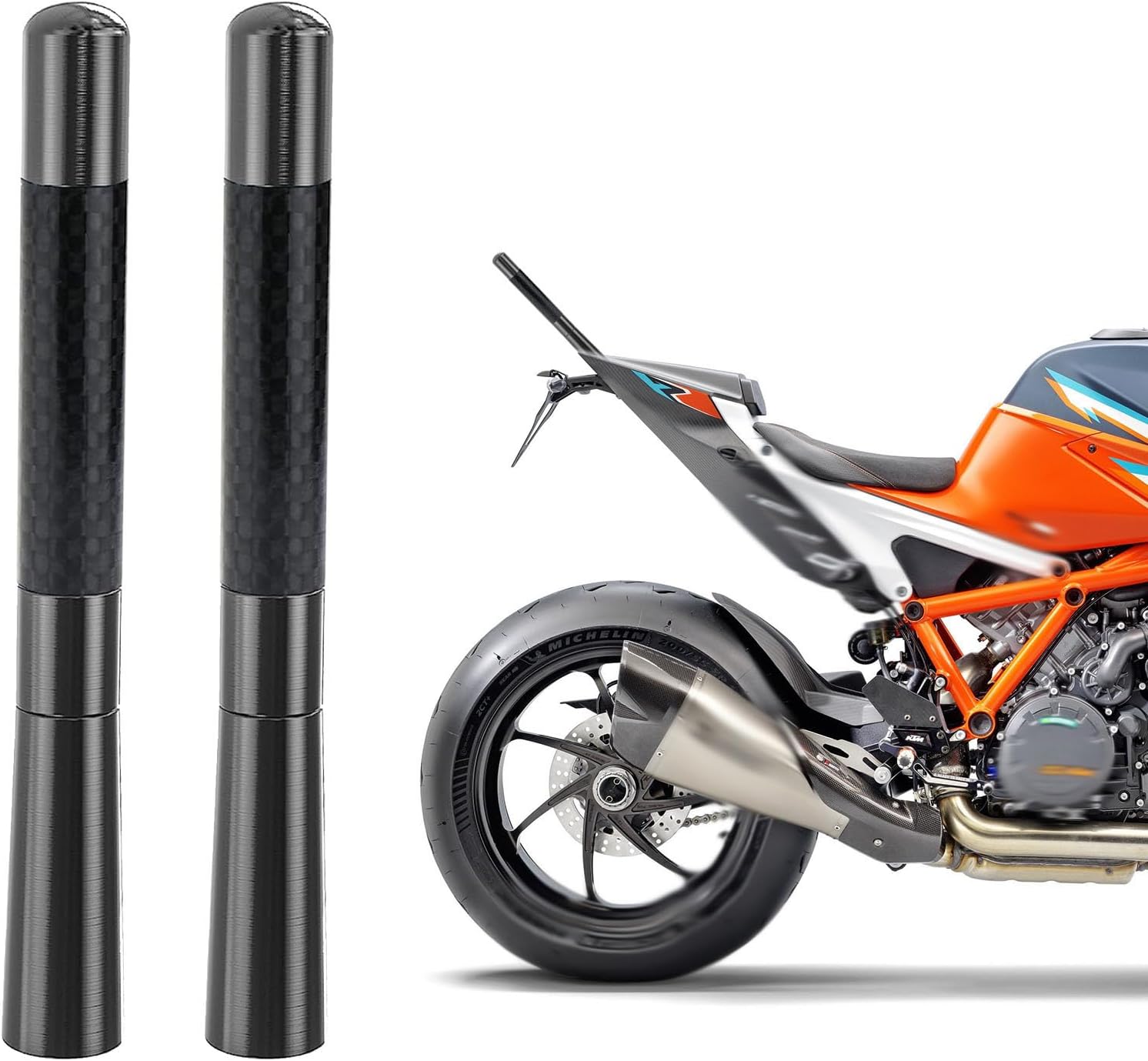 Amazon.com: 2Pcs Motorcycle Antenna Replacement for Harley Davidson ...