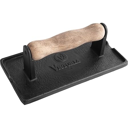 Amazon.com: Lodge LGP3 Rectangular Cast Iron Grill Press, Pre-Seasoned ...
