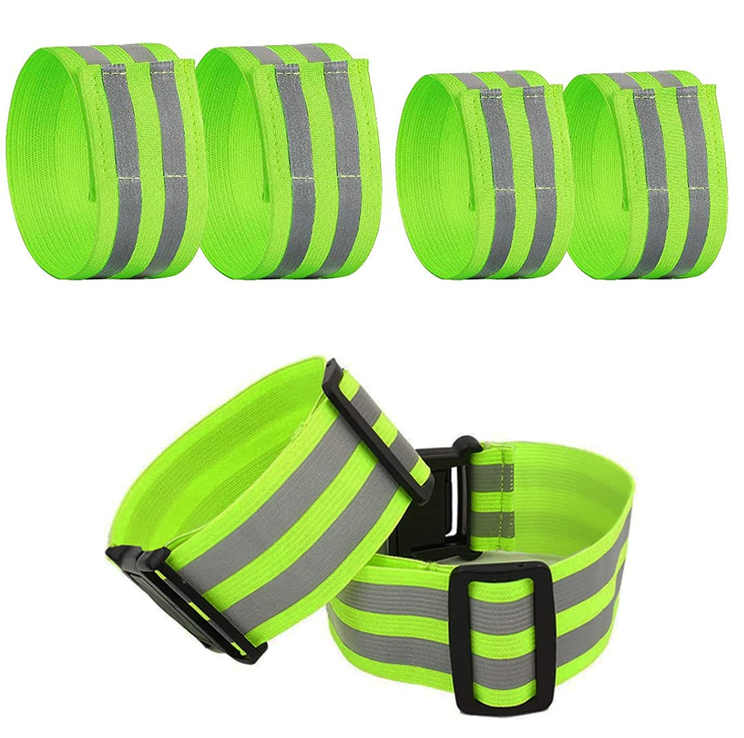 Buy 6 Pcs Reflective Bands for Arm, Ankle, Leg and Wrist. High ...