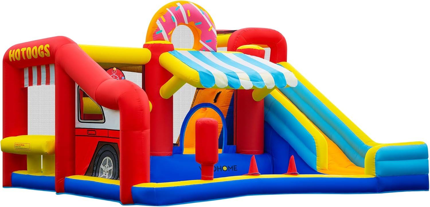 Amazon.com: VIVOHOME 9 in 1 Bounce House for Kids, Market Theme ...