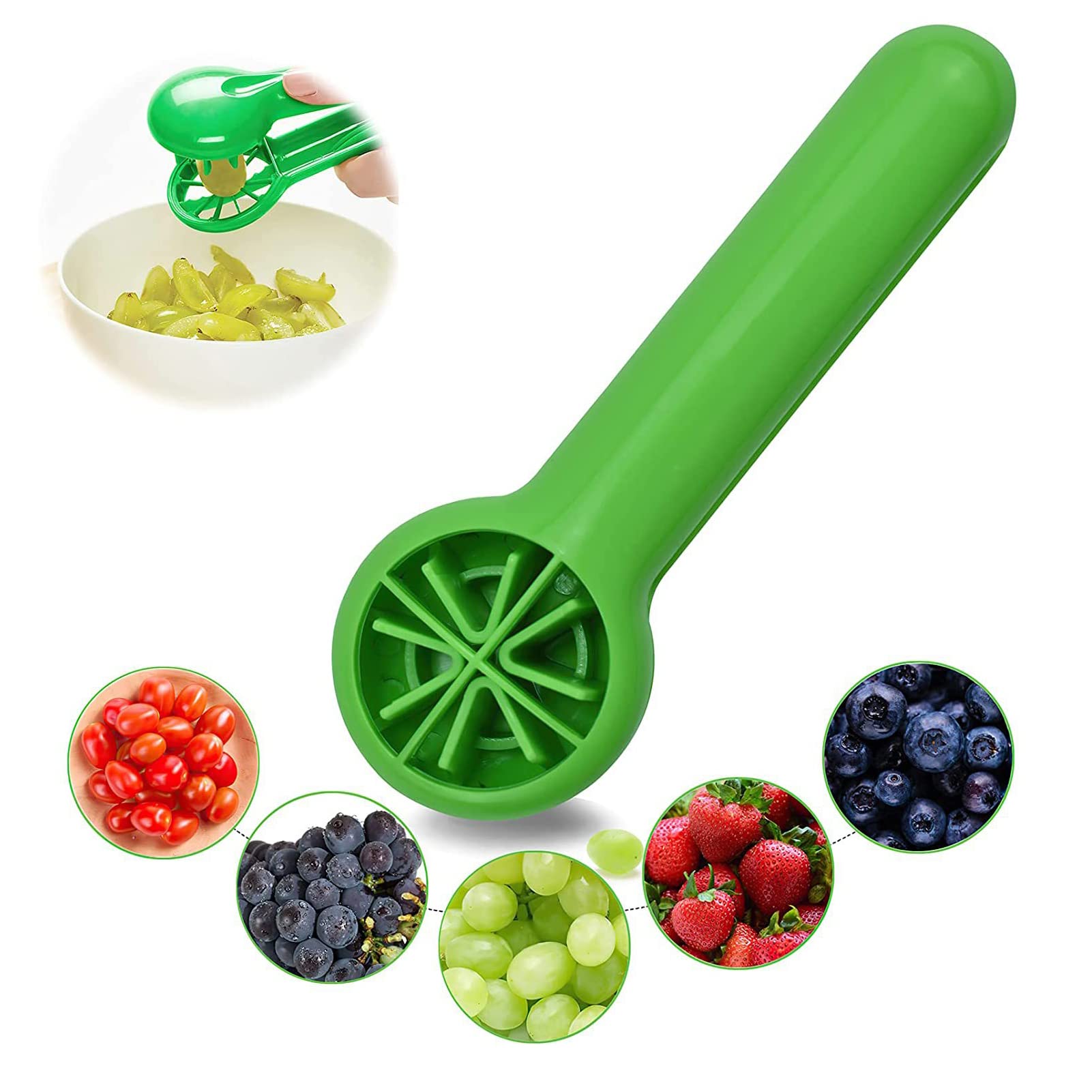 Amazon | ミニトマト カッター 葡萄 いちご フルーツ カッター 子供 男の子 女の子 幼稚園 | Generic | スライサー・カッター 通販