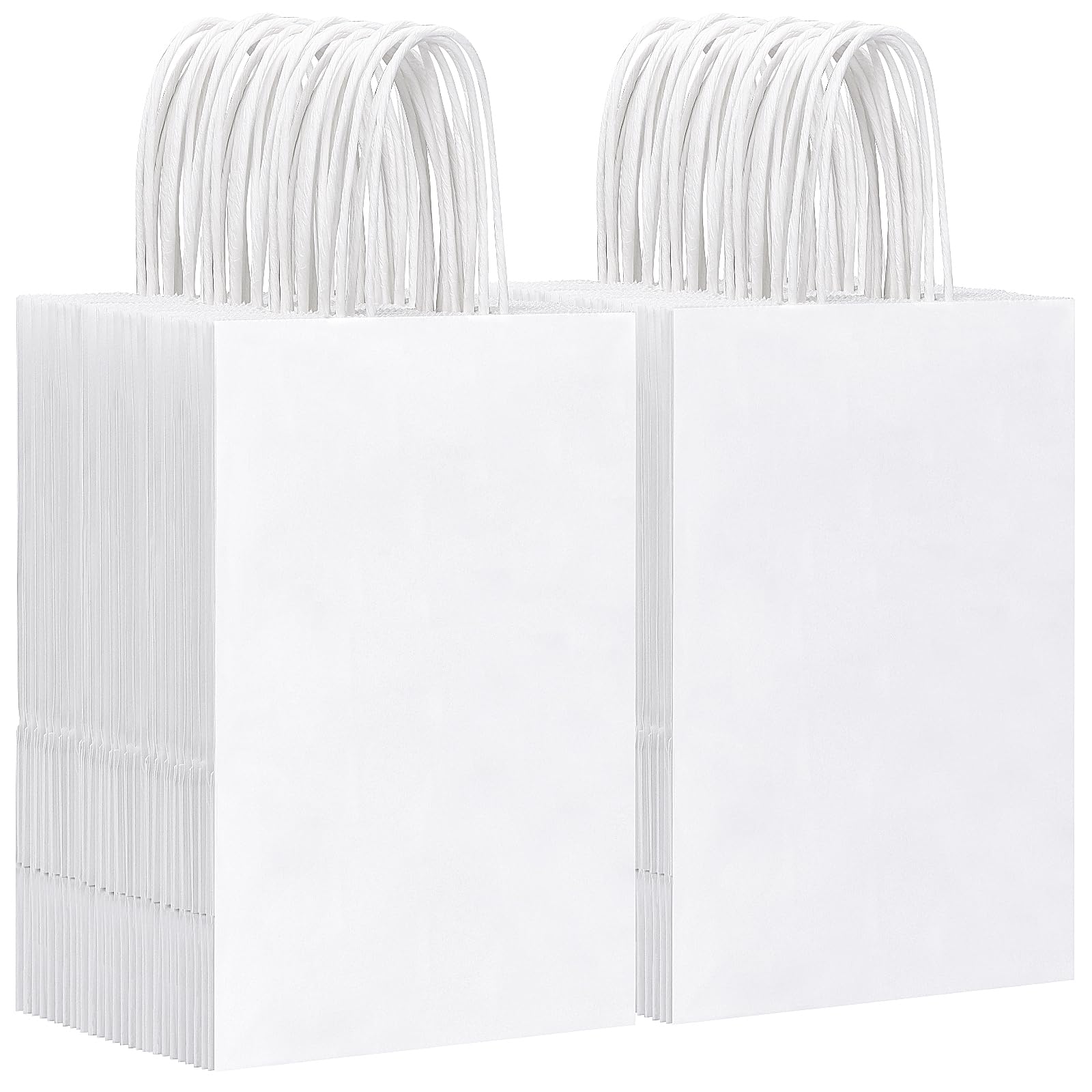 Amazon.com: OUTUXED 150pcs Paper Bags, 5.25x3.2x8 Inches Gift Bags ...
