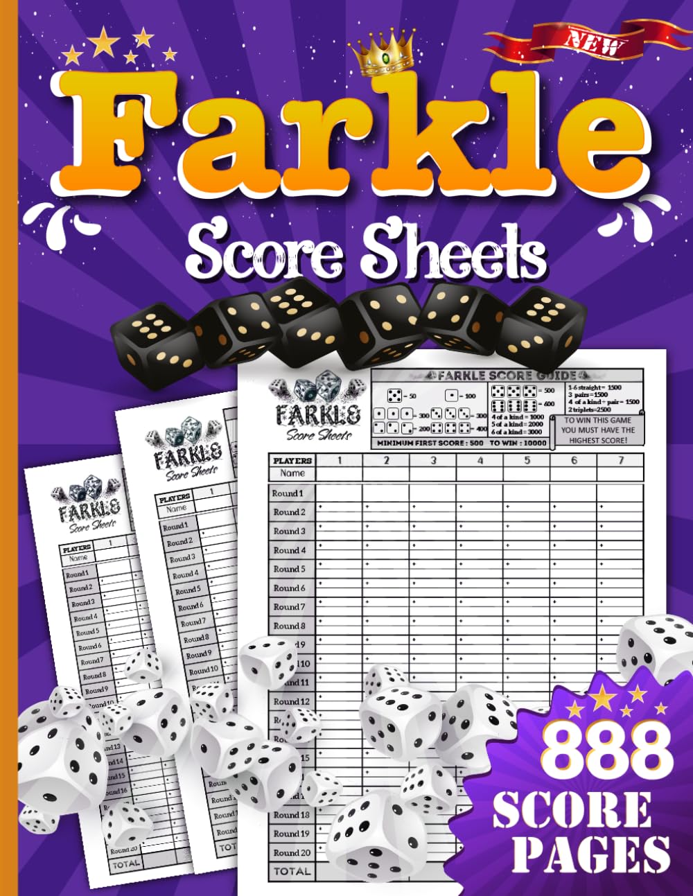Amazon.com: Farkle Score Sheets: Master the Art of Farkle: Your ...