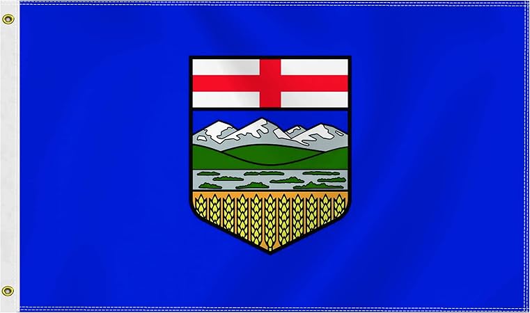 Large Alberta Flag,Double Sided 3x5 FT Canada Albertan 100D Outdoor ...