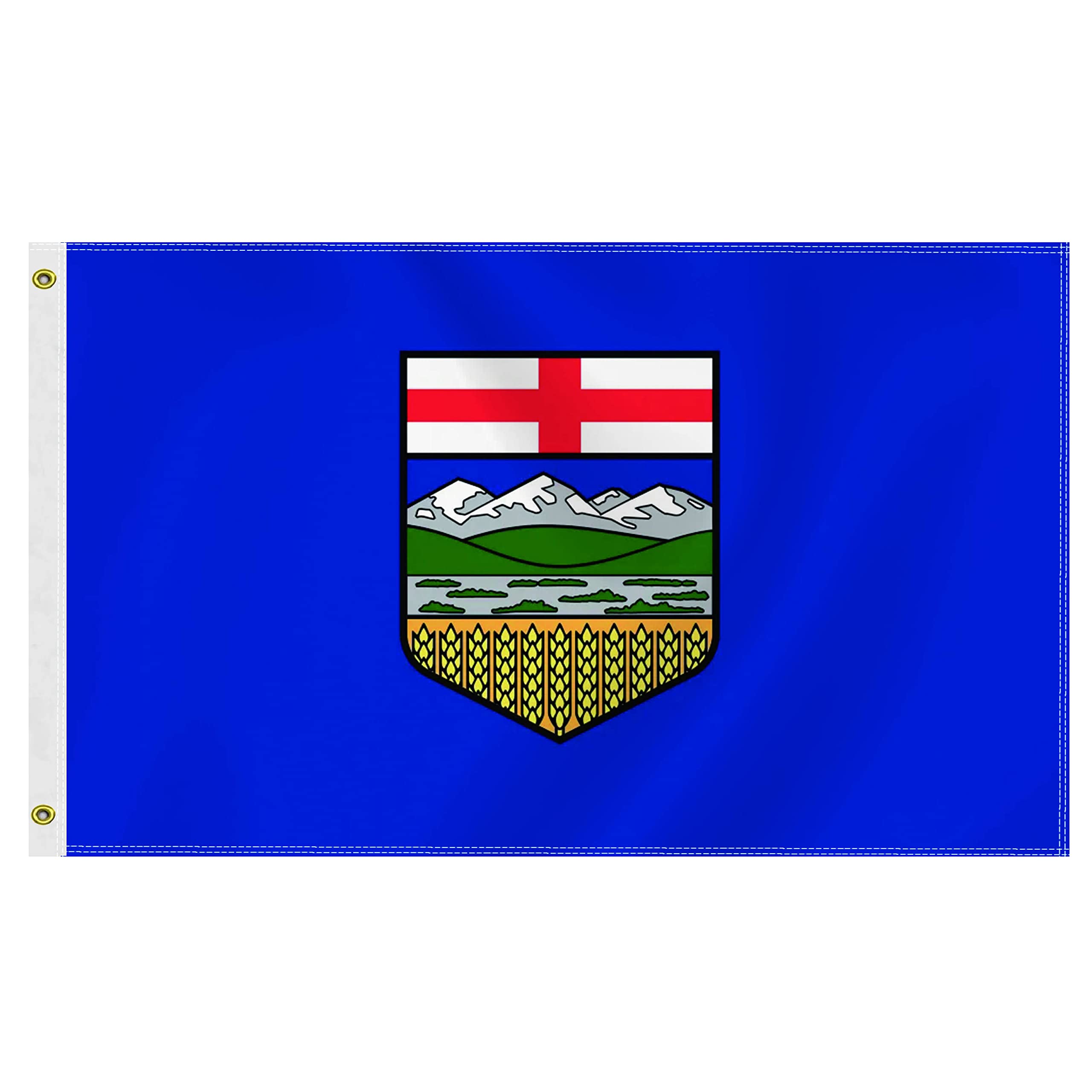 Large Alberta Flag,Double Sided 3x5 FT Canada Albertan 100D Outdoor ...