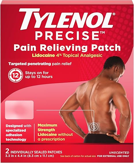 Amazon.com: Tylenol Precise Pain Relieving Patches, Large Topical ...