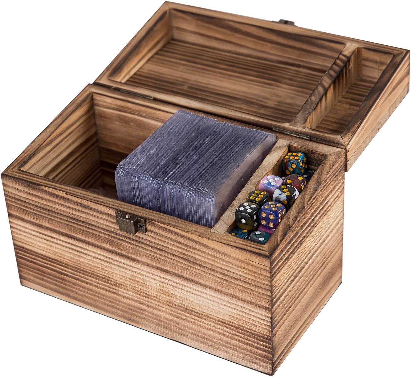 Amazon.com: Ajuny Handcrafted Decorative Wooden Double Deck Playing ...