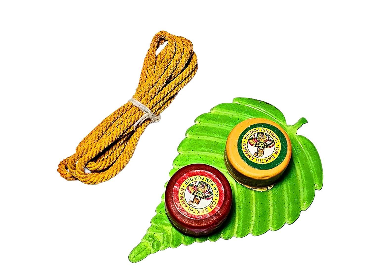 advancedestore PLASTIC Leaf Shape Mangalya Thread Set and Pasuppu ...