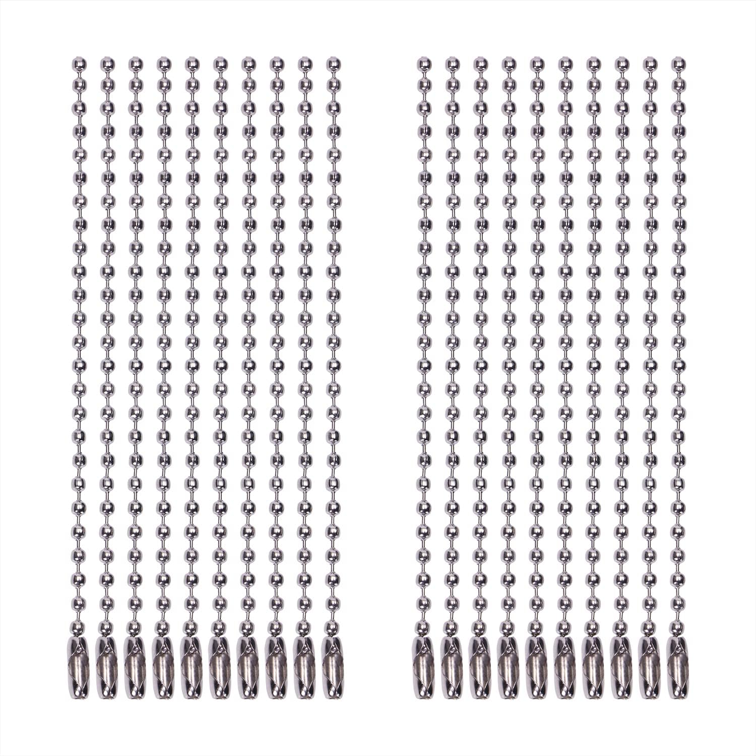 Amazon.com: Shapenty 4 Inch Stainless Steel Ball Bead Chains Connector ...