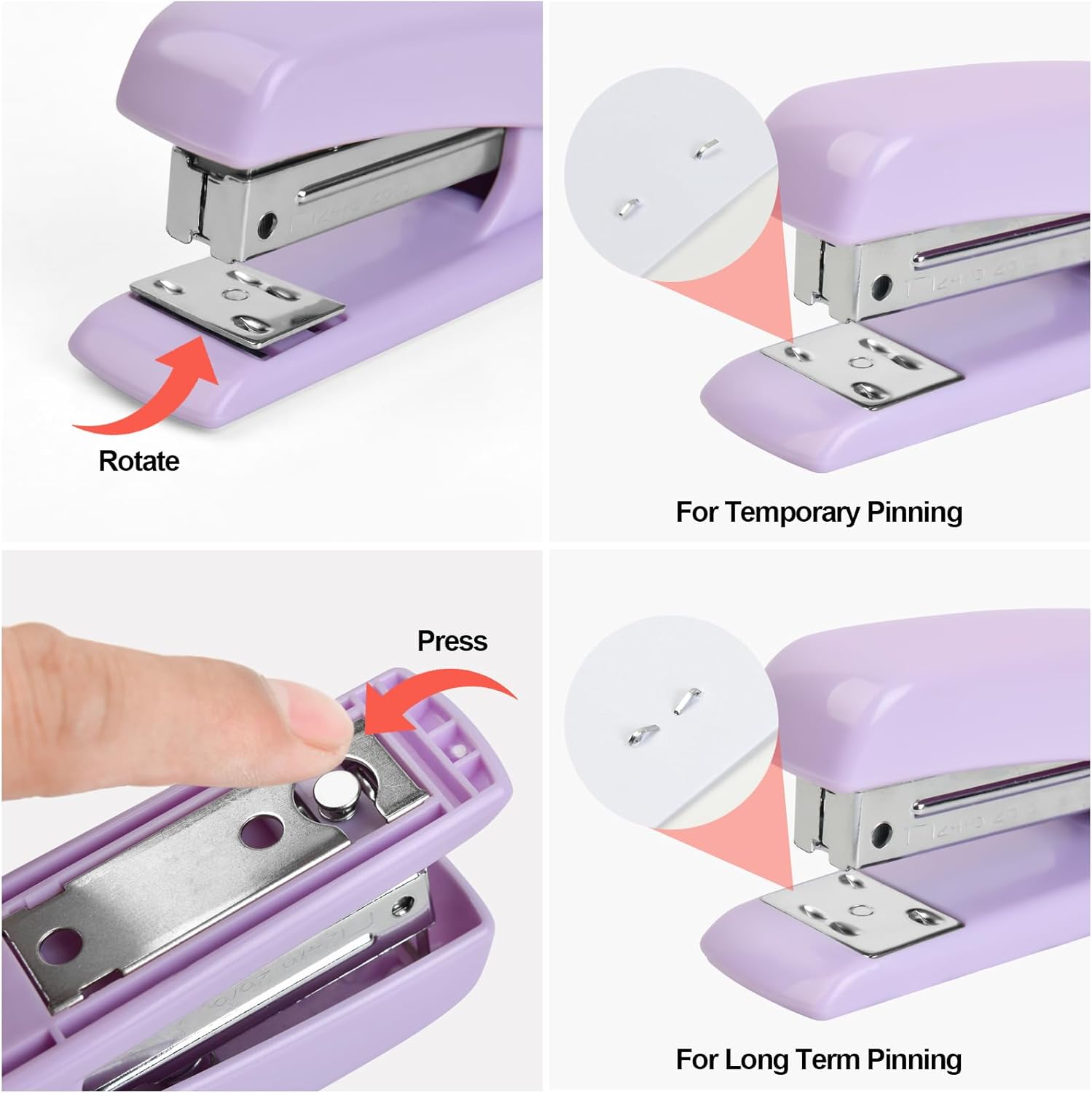 leepiya Office Supplies Kit 10 Set Office Desk Accessories with Stapler ...