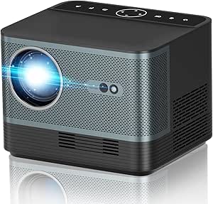 XJ-HOME 4K Projector with WiFi and Bluetooth, Smart Portable Projector ...