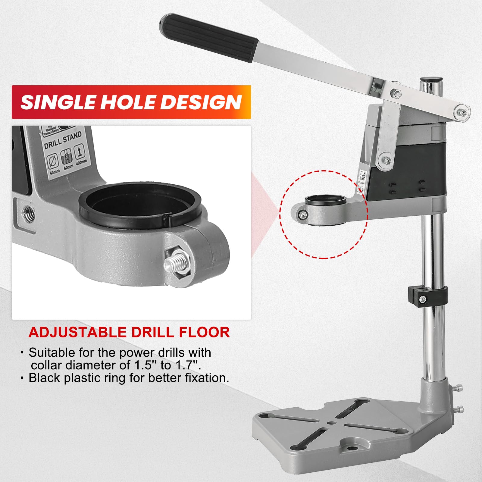 Snapklik.com : DASBET Universal Drill Press Stand Adjustable Electric ...