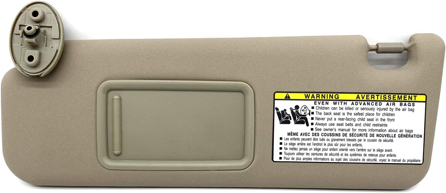 Amazon.com: Ezzy Auto Beige Left Driver Side Sun Visor Compatible with ...