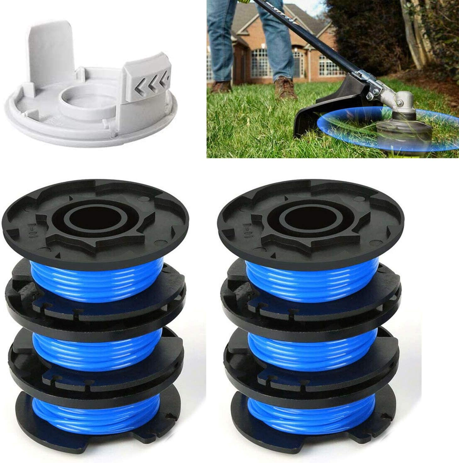 Amazon.com: AC14RL3A String Trimmer Replacement Spool Line 0.065 Inch ...