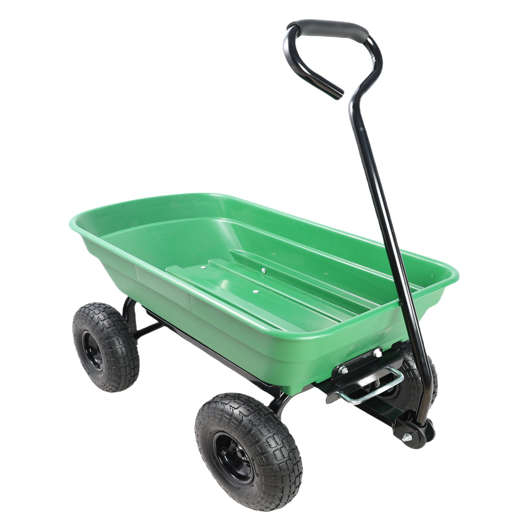 Amazon.com: Garden Cart Yard Wagon Dump Cart on Wheels Outdoor ...