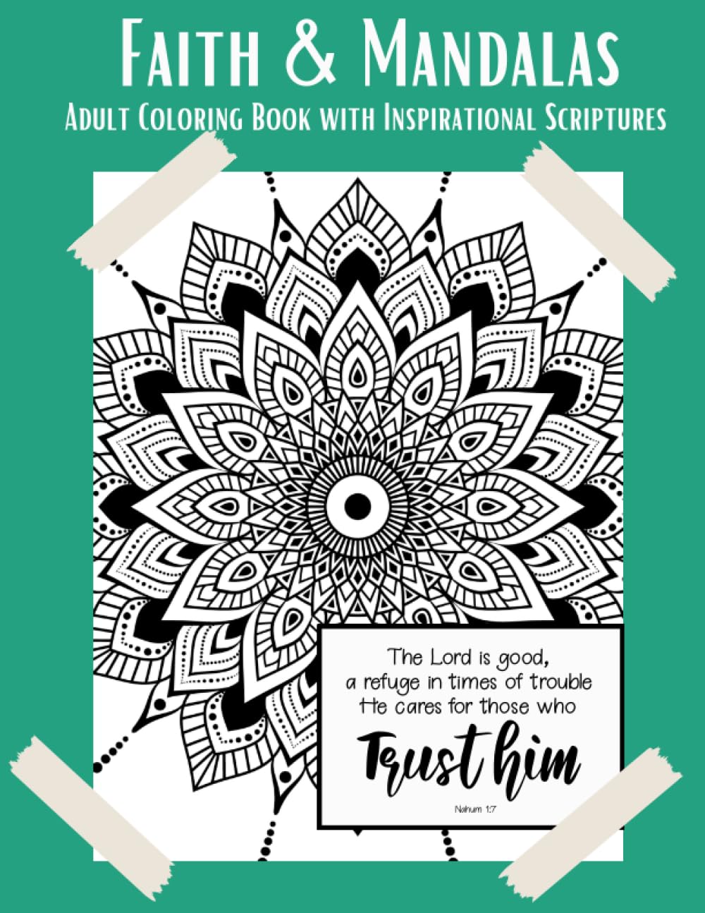 Amazon.com: Faith & Mandalas Adult Coloring Book; Beautiful Mandalas ...