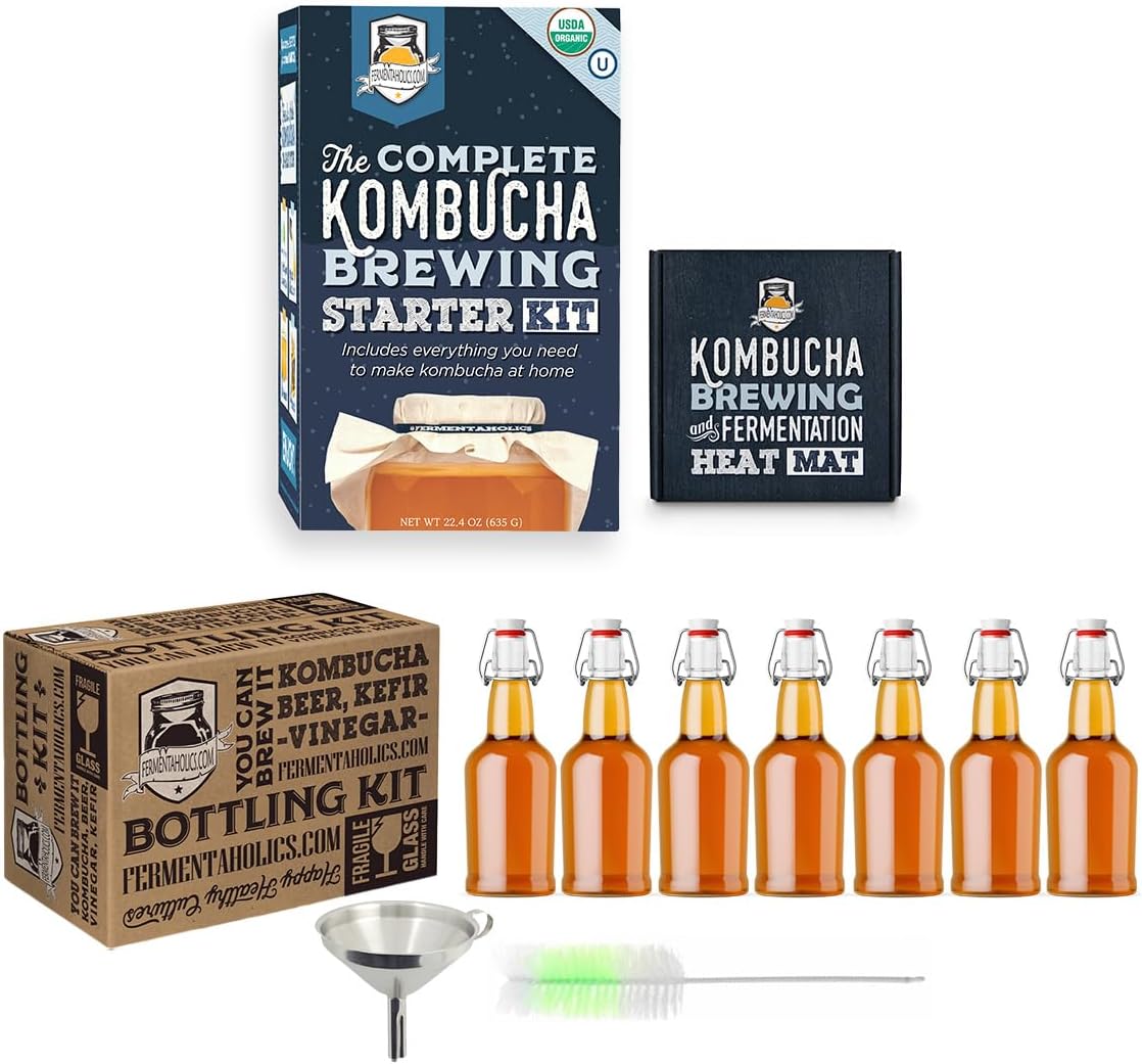 Amazon.com: The Complete Kombucha Brewing Starter Kit with Culture ...