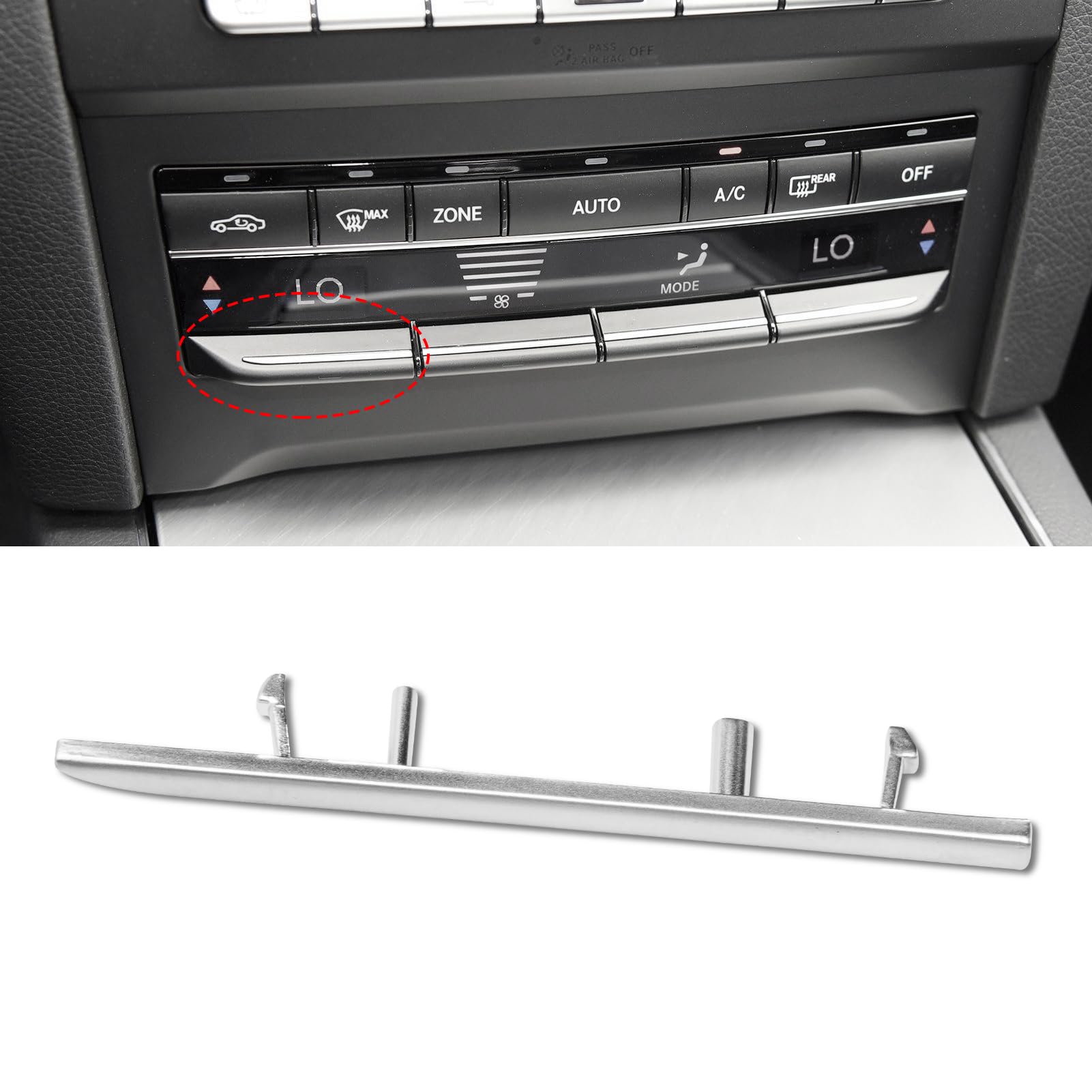 Amazon.com: Jaronx Compatible with Mercedes Benz AC Button Trim E Class ...