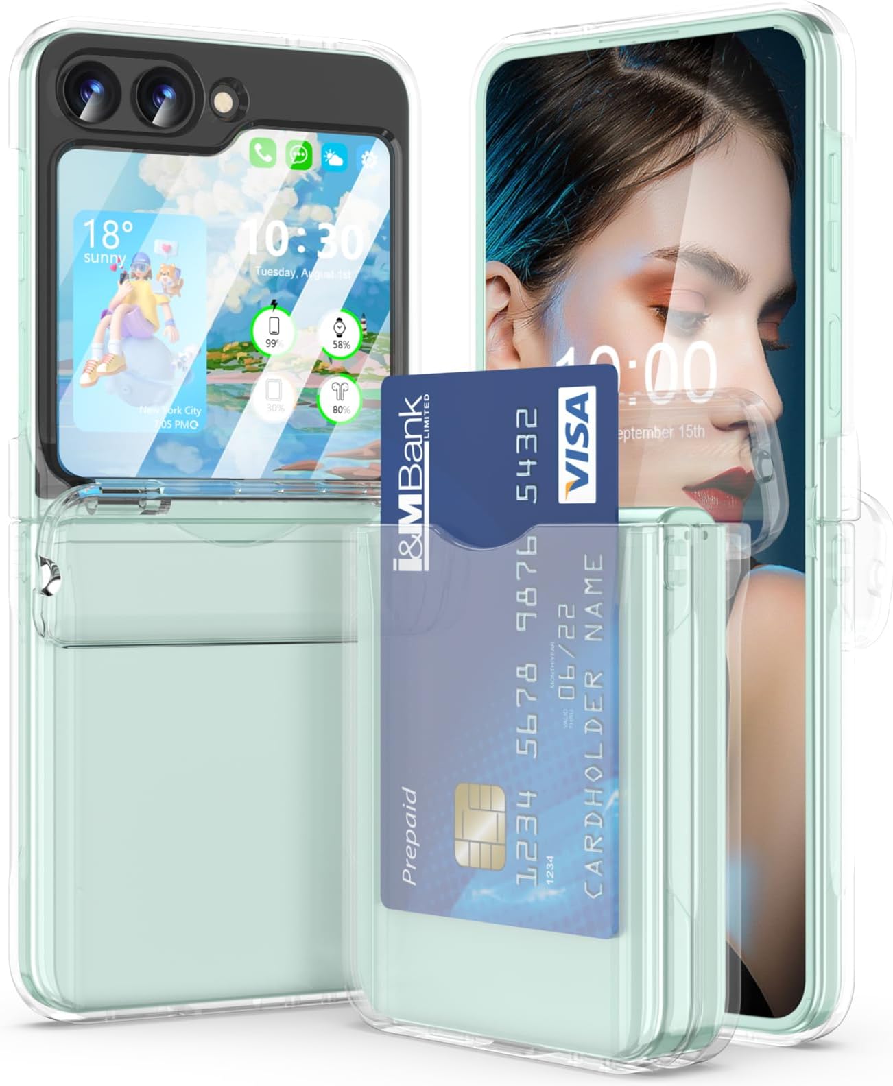 Amazon.com: DAKORIE for Samsung Galaxy Z Flip 6 Case with Hinge ...