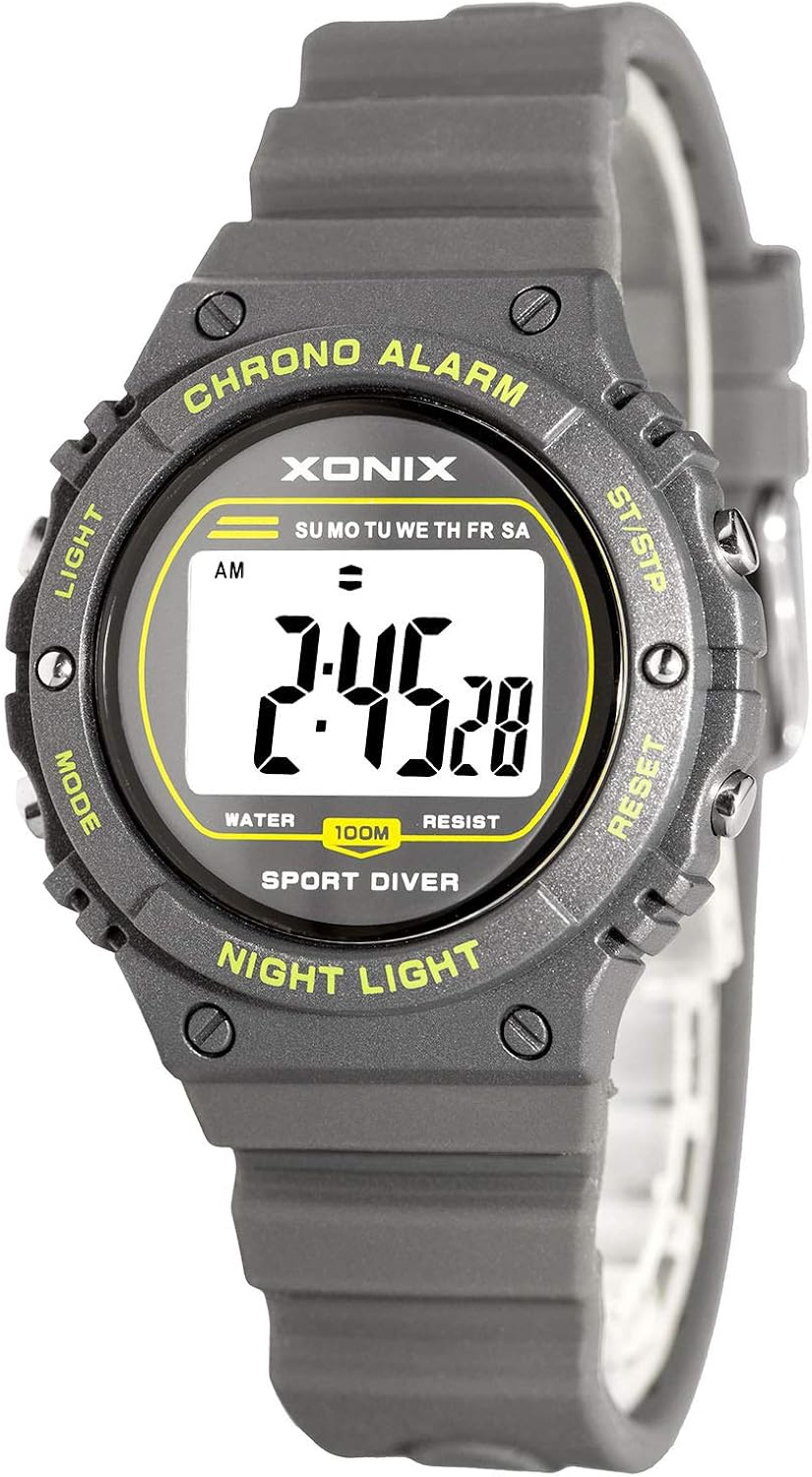 Xonix WR100m Herren Digital Armbanduhr Stoppuhr Alarm Datum Box xonix-wr100m-herren-digital-armbanduhr-stoppuhr-alarm-datum-box