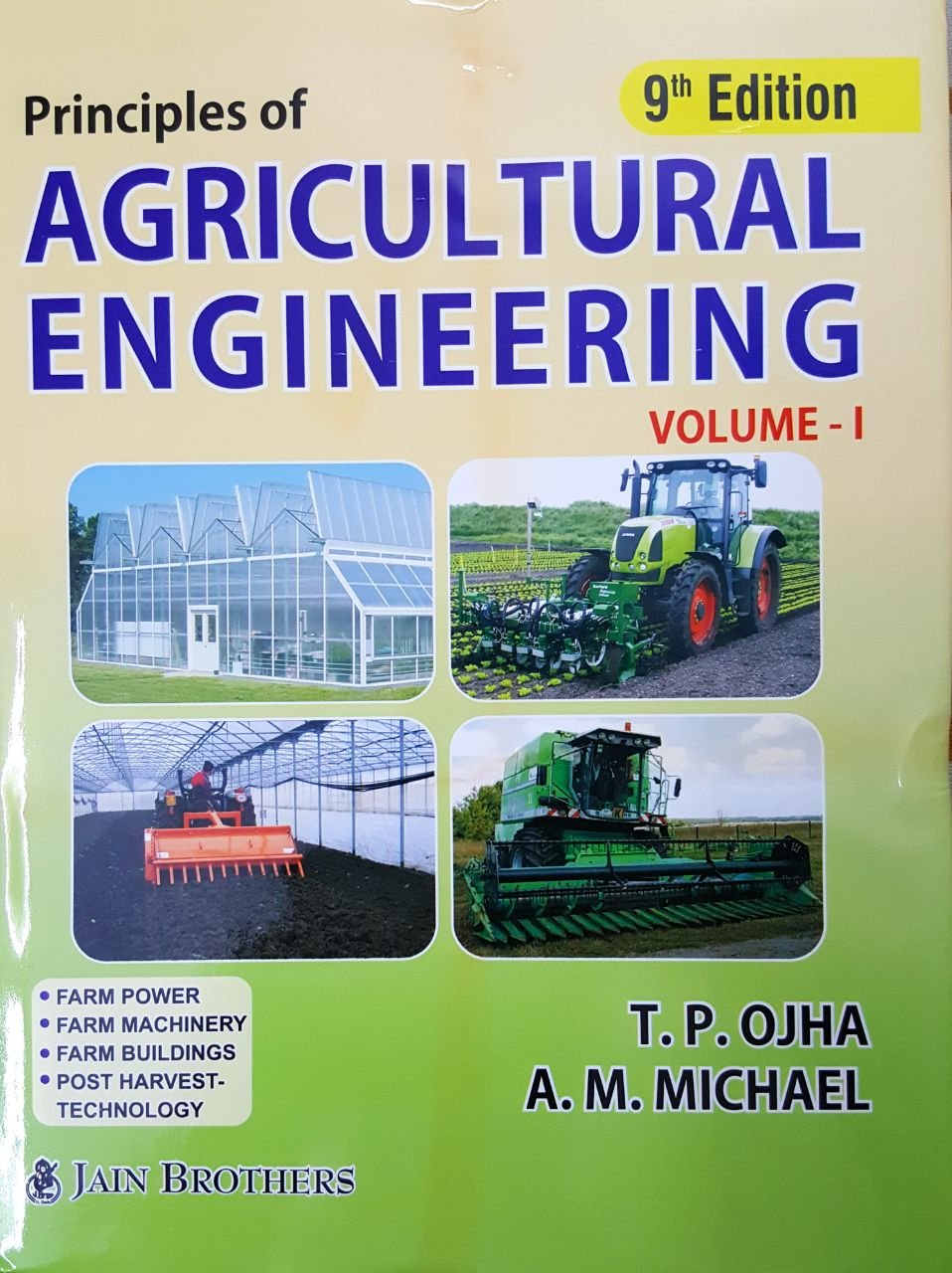 Principles Of Agricultural Engineering Vol 1 : Amazon.in: Books