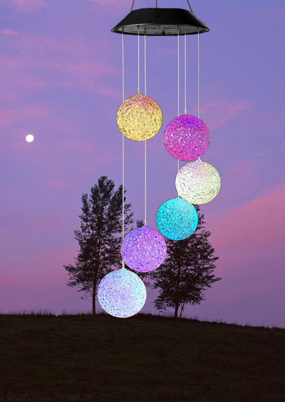Outdoor Solar Lights Decorative Solar Wind Chimes With LED Lights ...