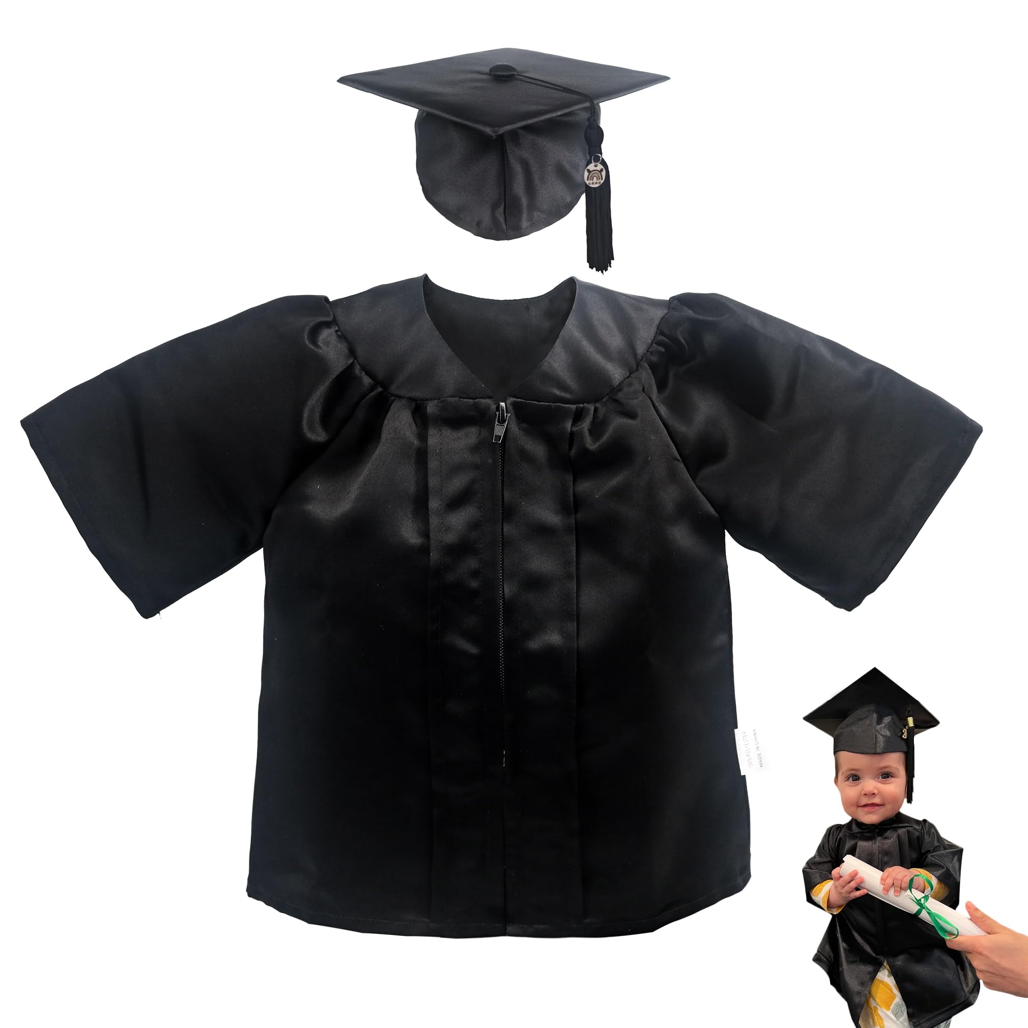 Snapklik.com : GraduatePro Infant Toddler Graduation Cap And Gown Set ...