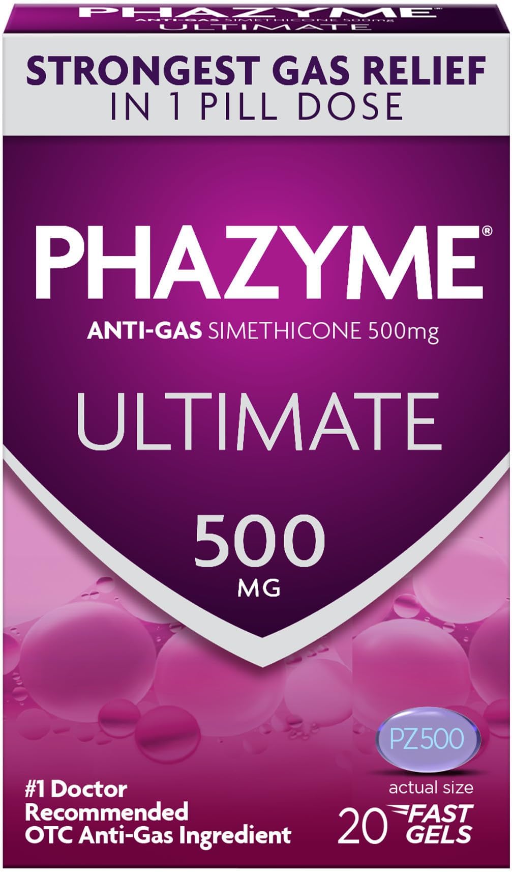 Amazon.com: Phazyme Gas Relief, Ultimate Gas and Bloating Relief for ...