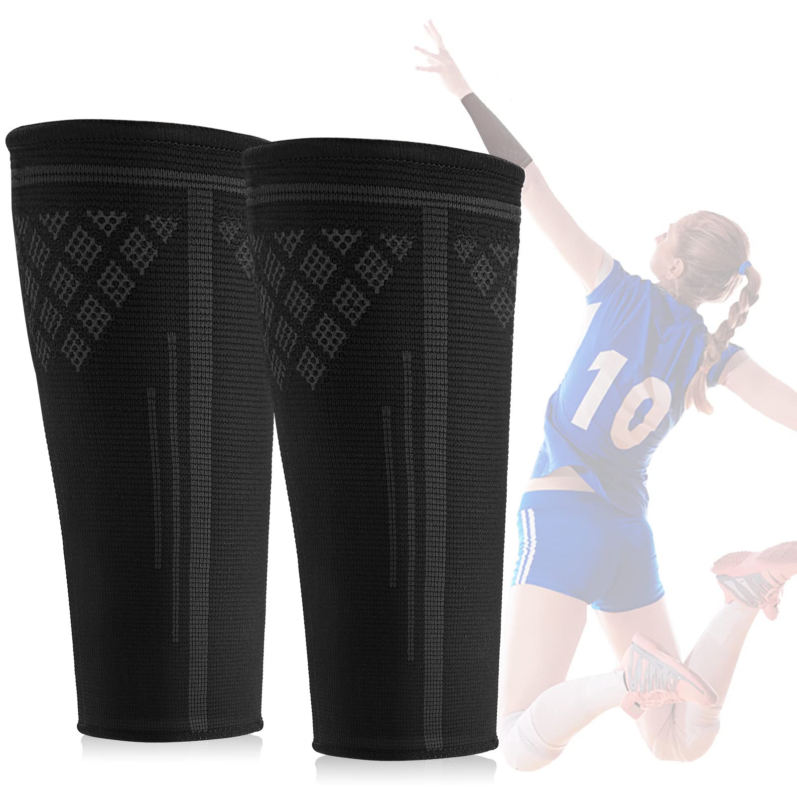 Snapklik.com : Volleyball Arm Sleeves 8 Inch Compression Forearm ...
