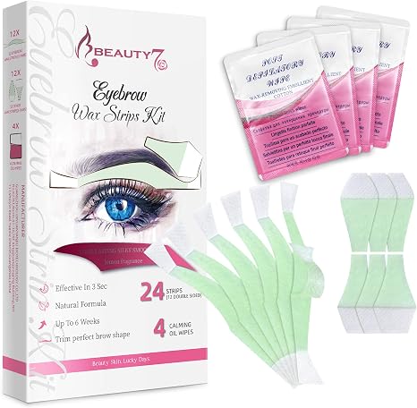 Bandes de Cire Froide Dépilatoire pour Sourcils Lèvre, l'épilation des ...