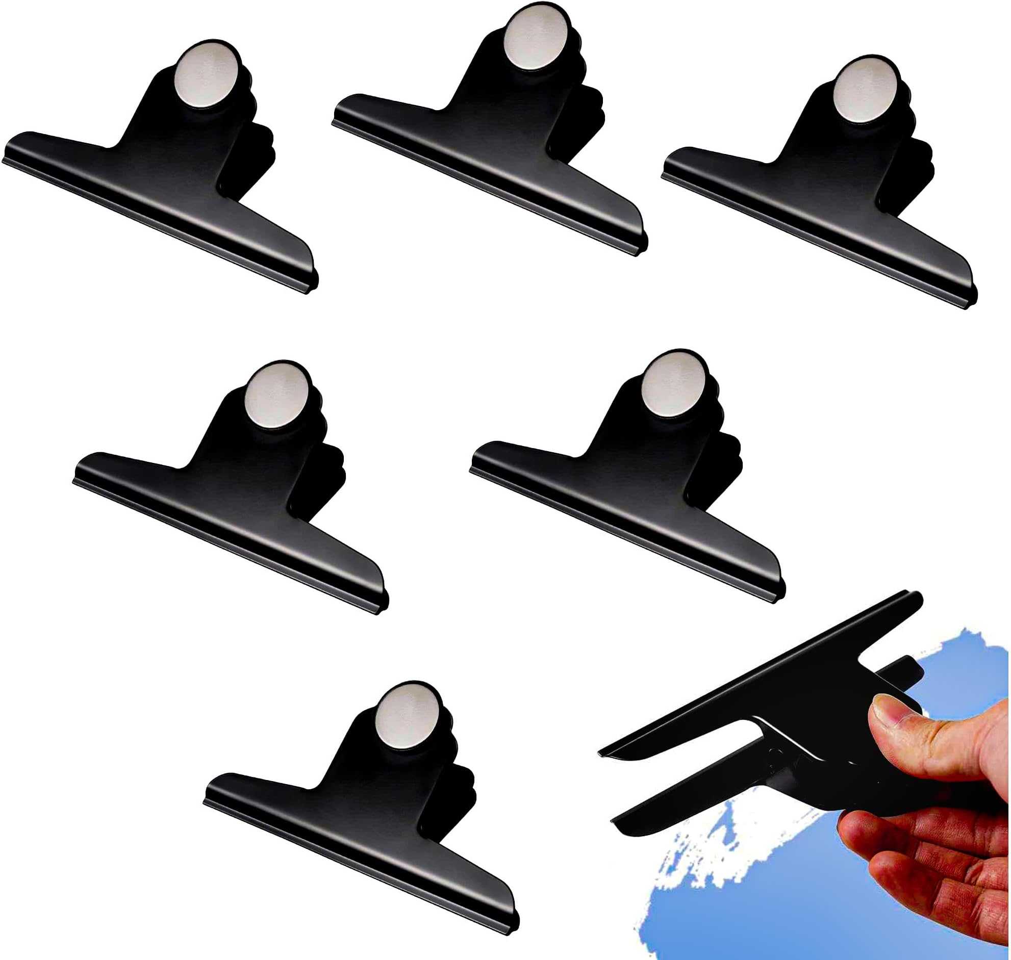 Amazon.com: Dawfolk Extra Strong Magnetic Clips Bulldog Clips 6 Pack ...