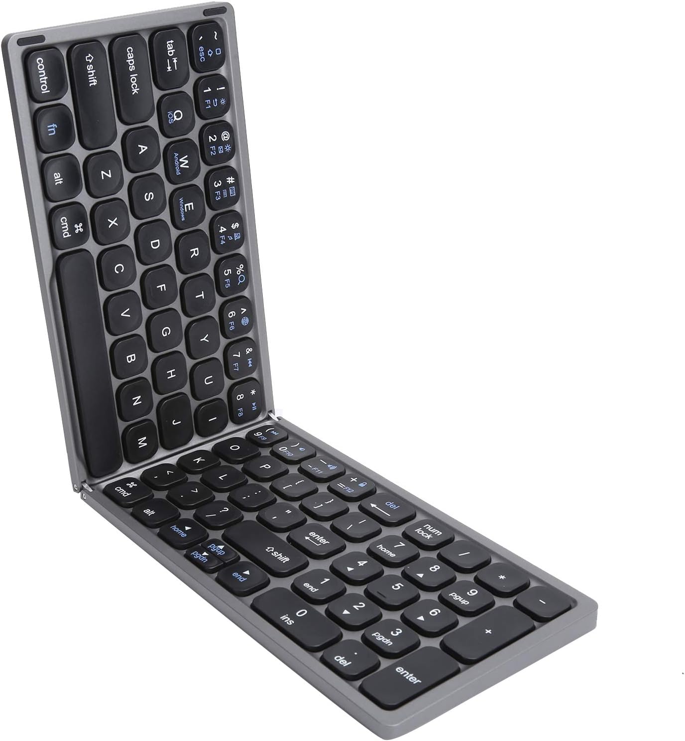 Folding Bluetooth Keyboard,Geyes Foldable Wireless Keyboard with ...