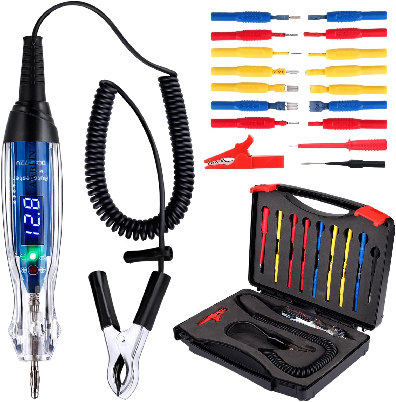 Amazon.com: AWBLIN Test Light Probe Kit, 3-72V DC LED Digital ...