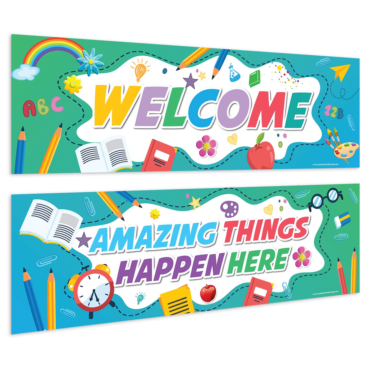 Buy Sweetzer & Orange Motivational Banners Growth Mindset s. “Amazing ...