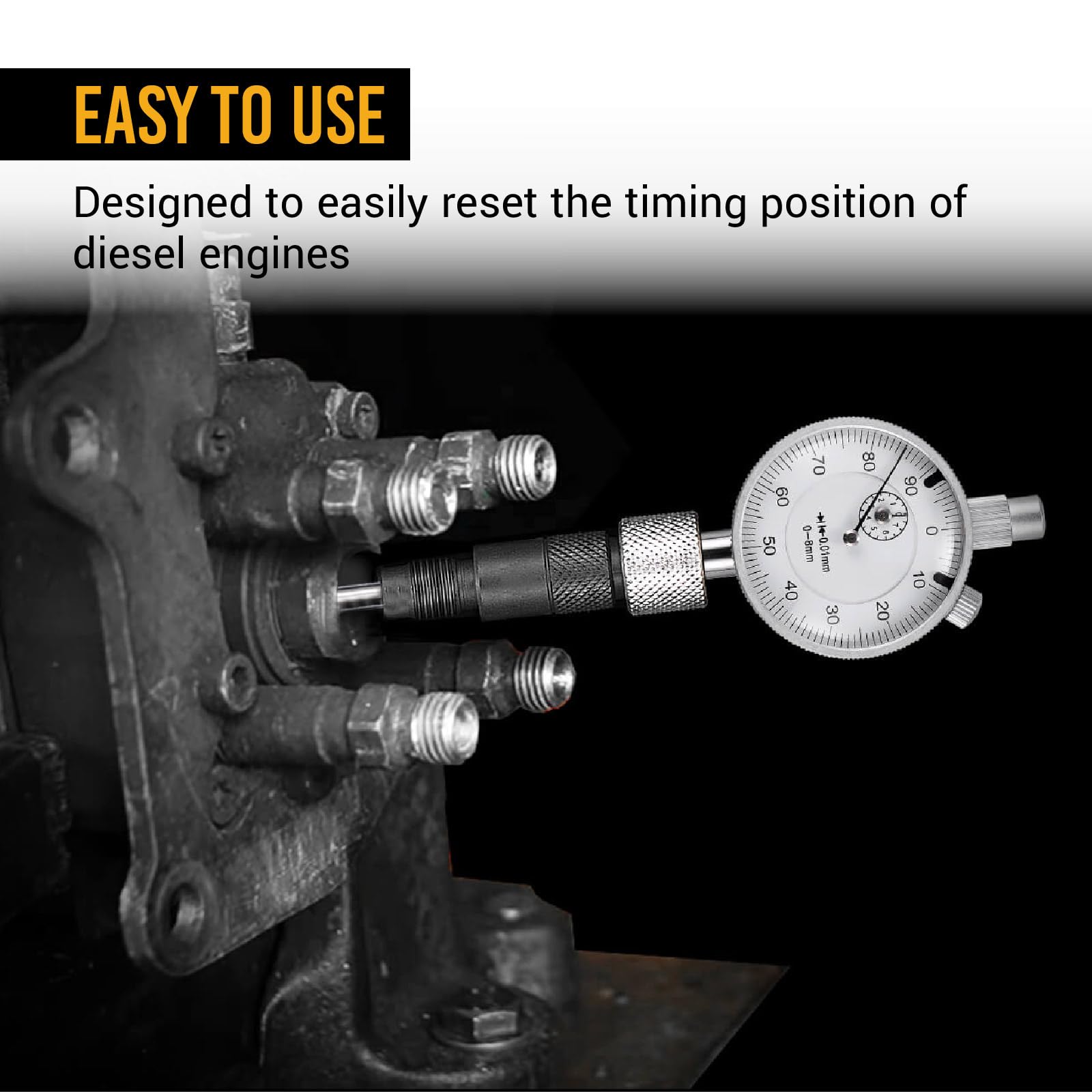 Snapklik.com : 13 Pcs Bosch Injection Pump Timing Tool Kit VE Pump Dial ...