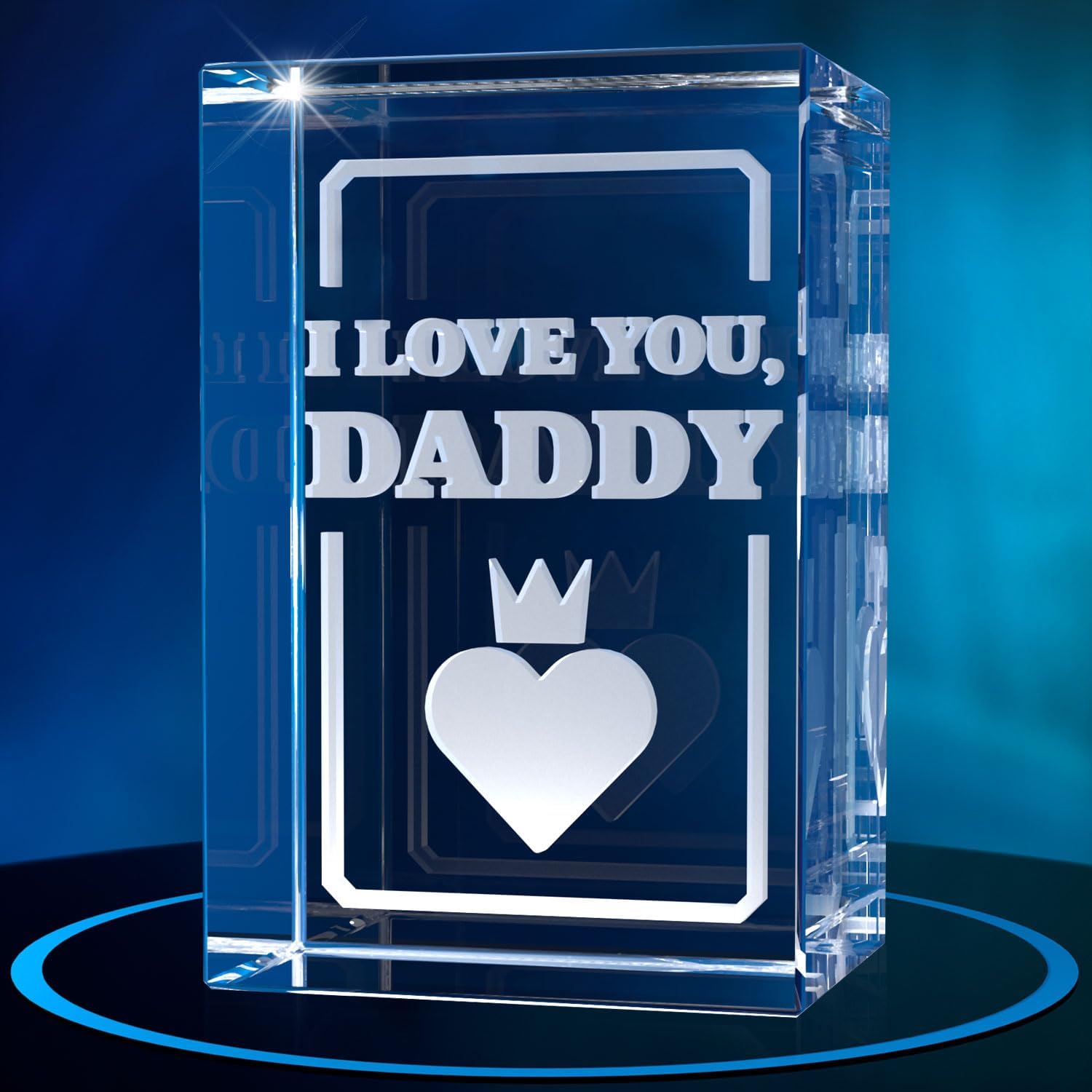 Amazon.com: ArtPix 3D I Love You Daddy Crystal, Father’s Day Gifts for ...