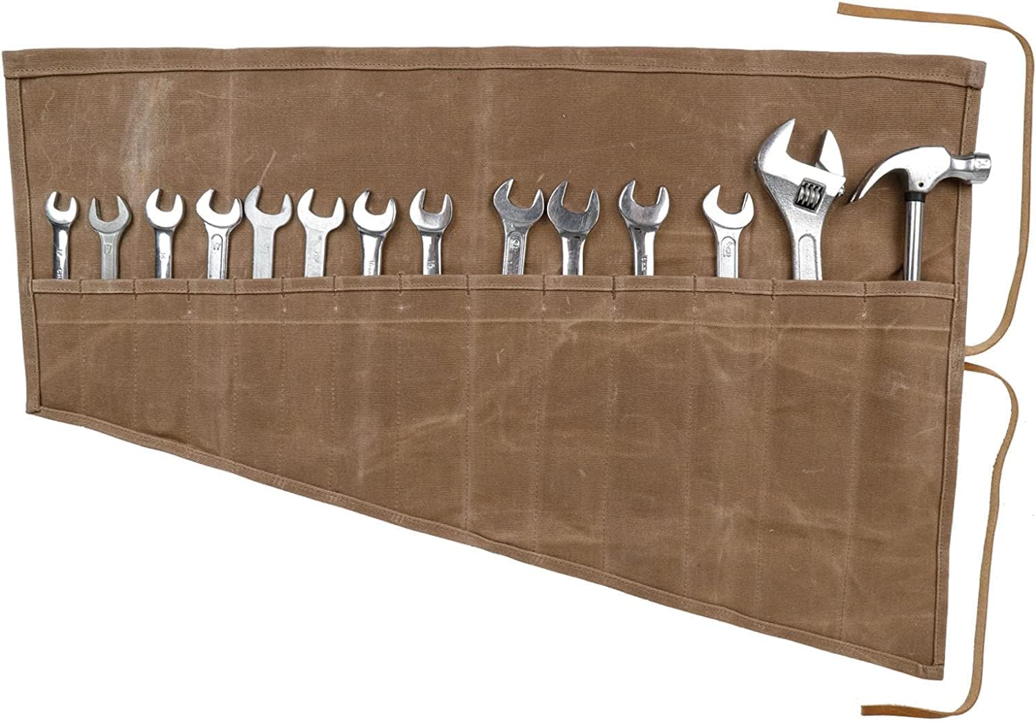 Amazon.com: Super Tool Roll Organizer & Pouch - 14-Pocket Wrench Holder ...