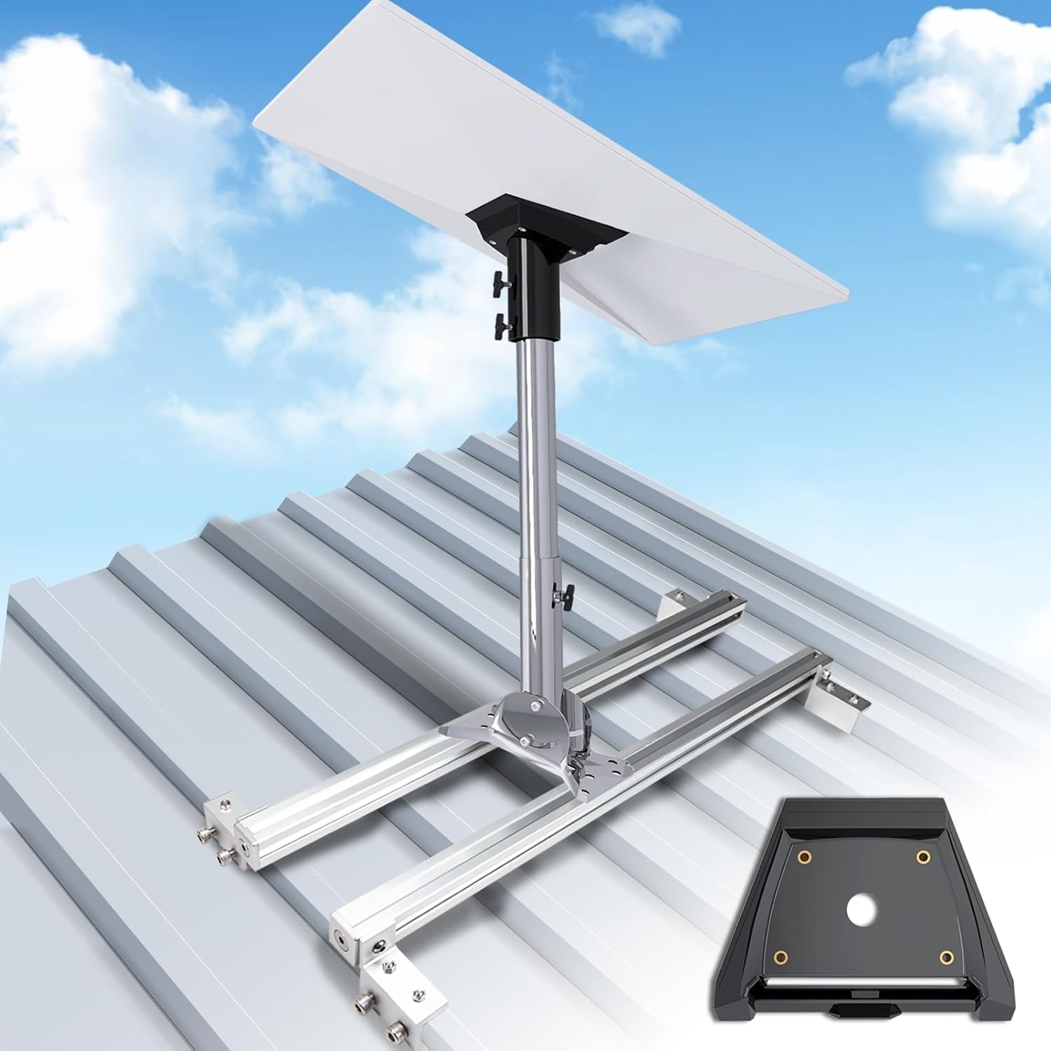 Amazon.com: + Adjustable Starlink Gen 3 Roof Mount, Ybervont Stainless ...