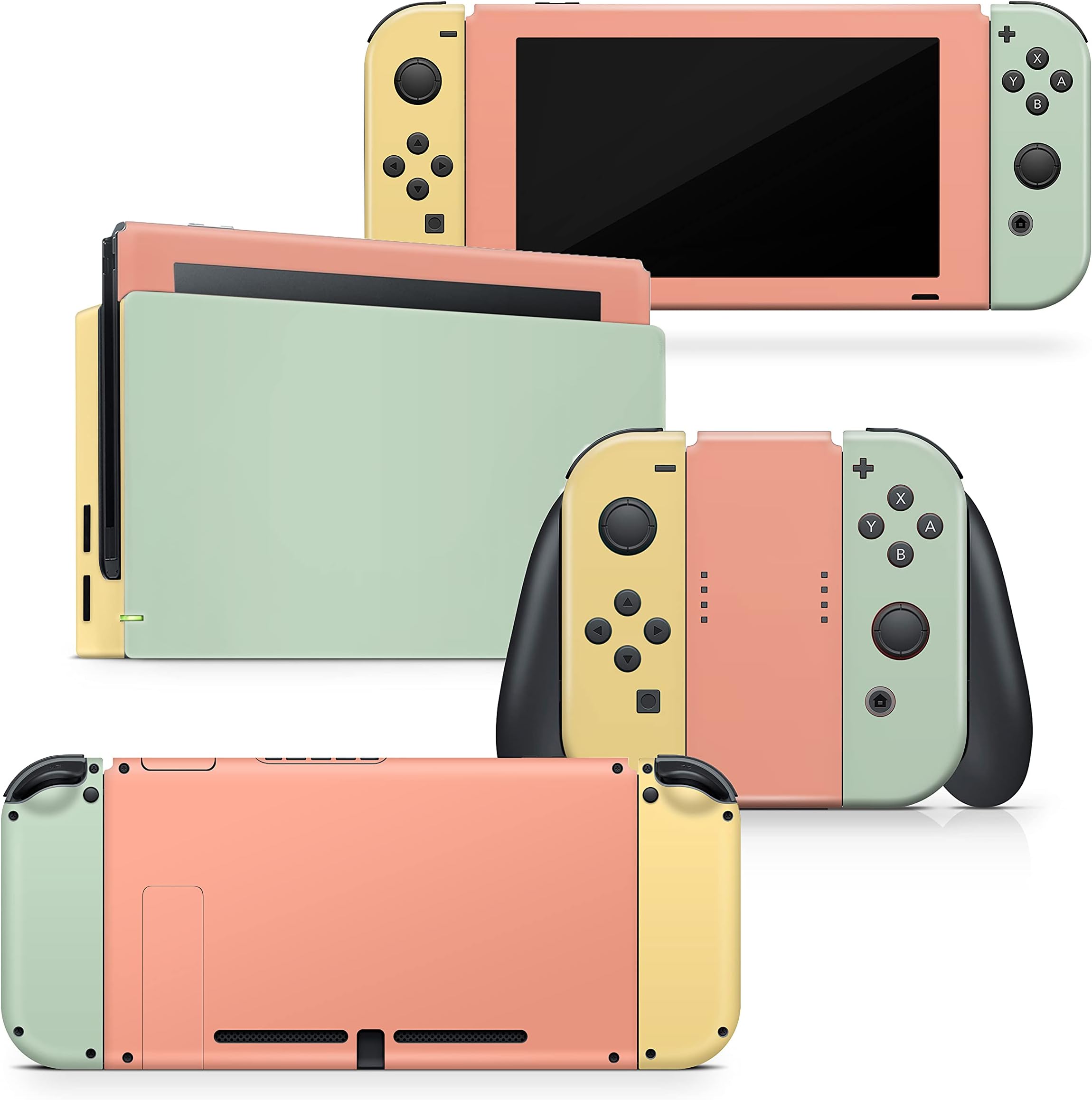 Amazon.com: Tacky Design Color Blocking Skin Compatible with Nintendo ...