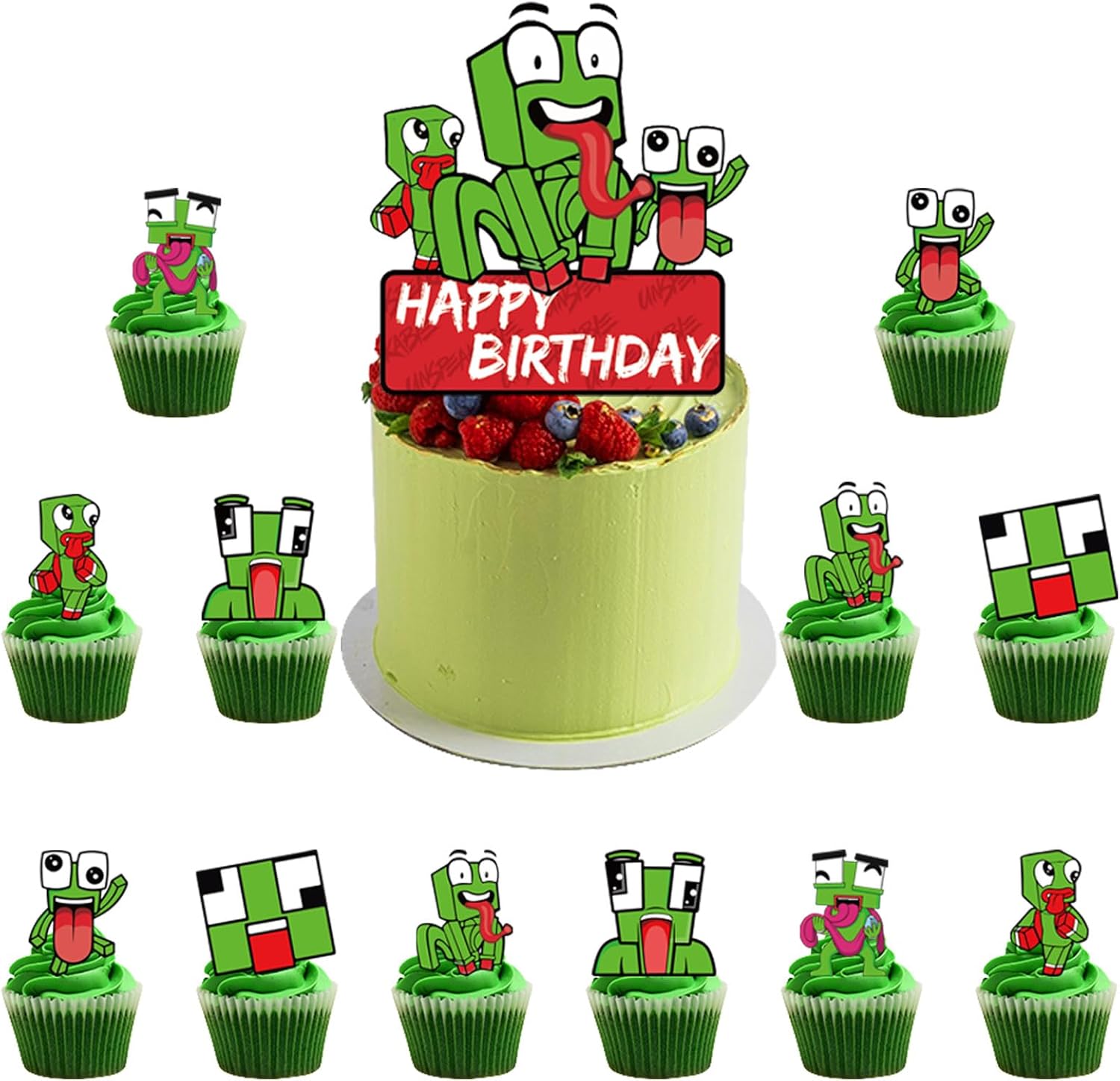 Amazon.com: Unspeak-able Birthday Party Decorations, 25PCS Cake Cupcake ...