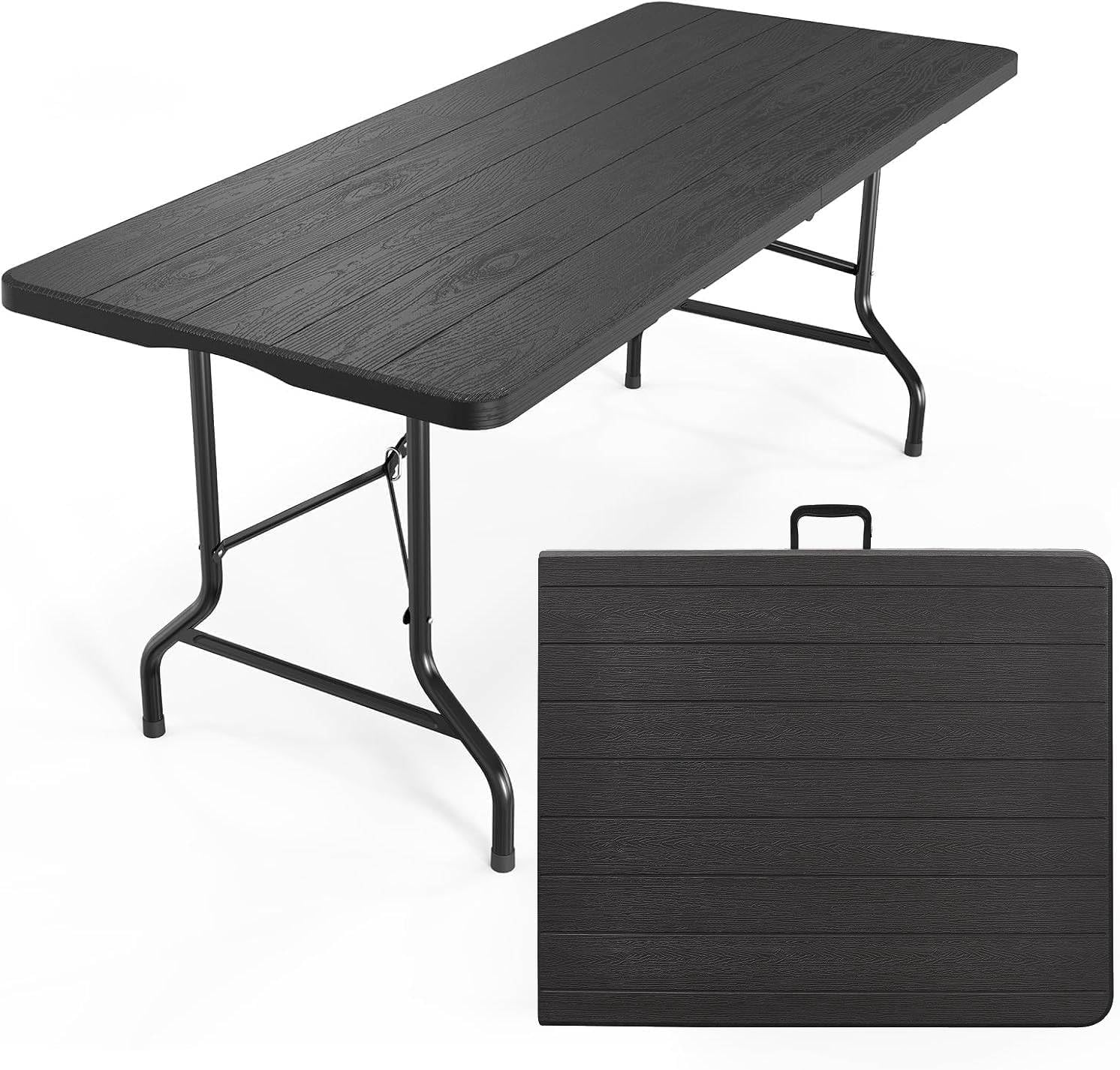 MOMENT 1.8m Folding Lightweight Trestle Outdoor Camping Table, Heavy ...