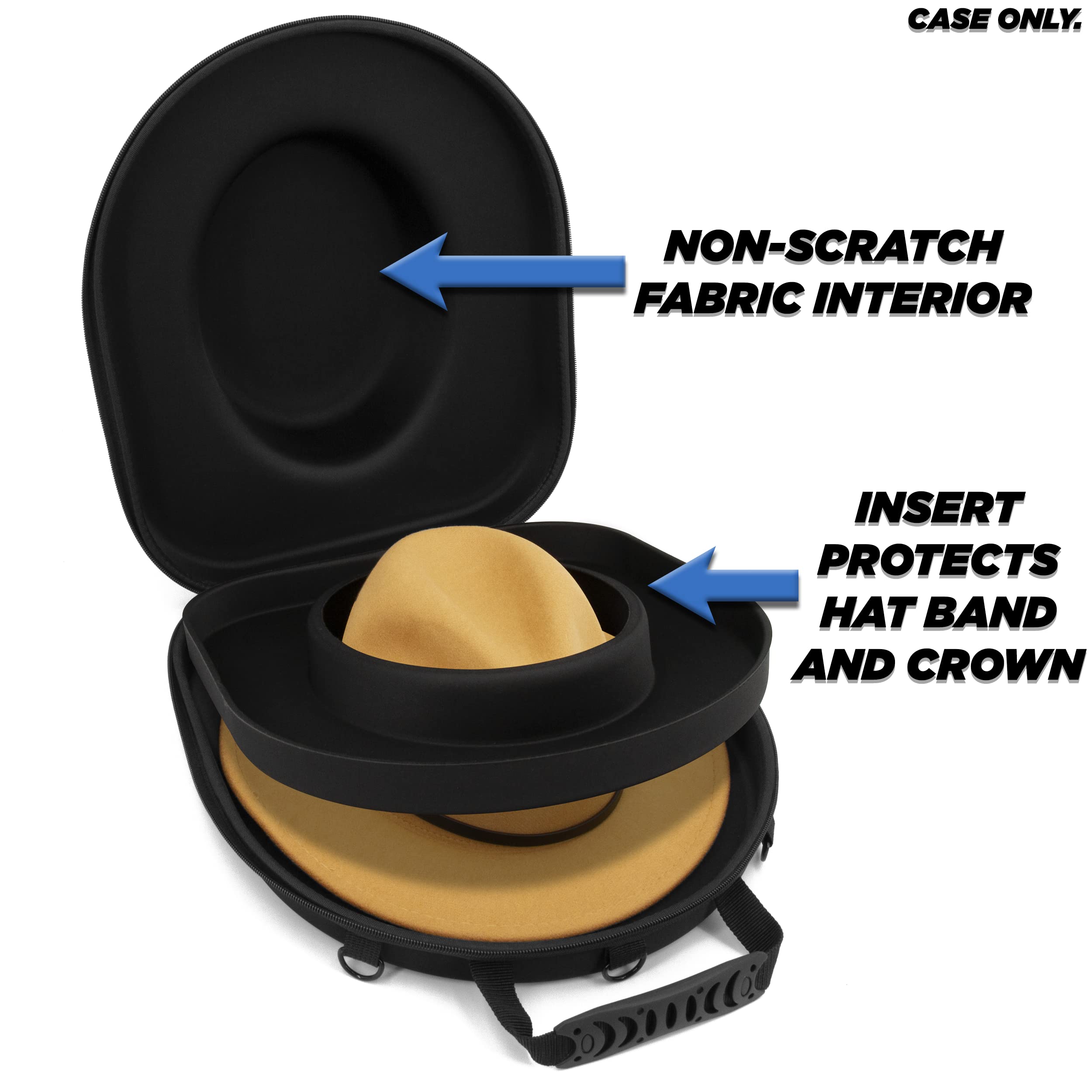 CASEMATIX Hat Case for Fedora, Panama, Bowler Hats and More - Hard ...