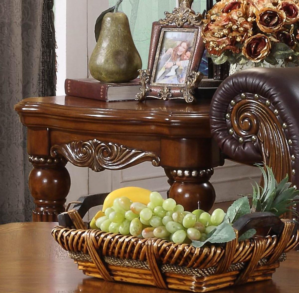 Amazon.com: End Table of Golden Eagle Collection by Homelegance : Home ...